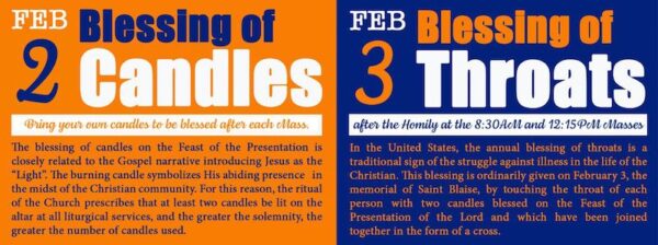 St. Raymond Catholic Church in Dublin – Blessing of Candles, Feb 2 ...
